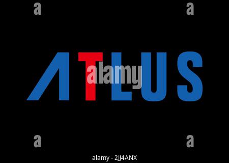 Atlus, Logo, Black background Stock Photo - Alamy