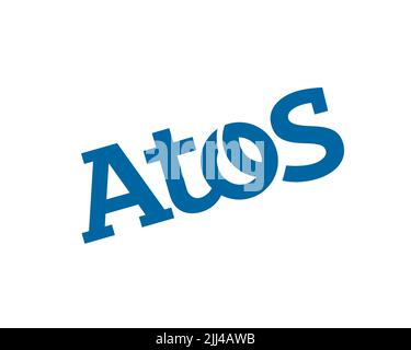Atos, Logo, White background Stock Photo - Alamy