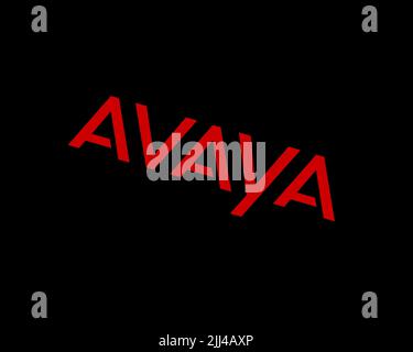 Avaya, Logo, Black background Stock Photo - Alamy