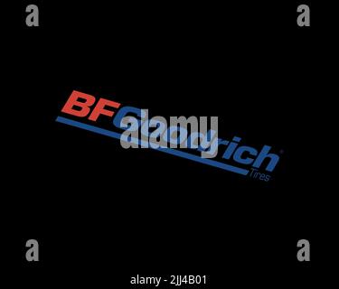 BFGoodrich, rotated logo, black background Stock Photo - Alamy