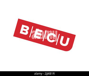 BECU, rotated logo, white background Stock Photo - Alamy