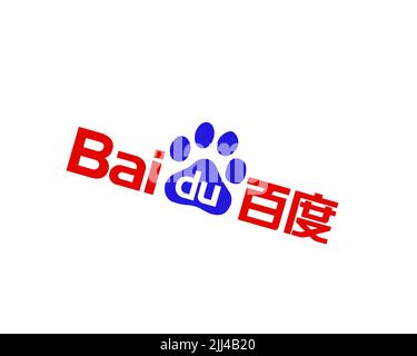 Baidu, rotated logo, white background Stock Photo - Alamy
