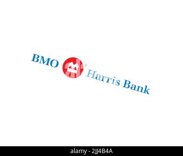 BMO Harris Bank, Rotated Logo, White Background Stock Photo - Alamy