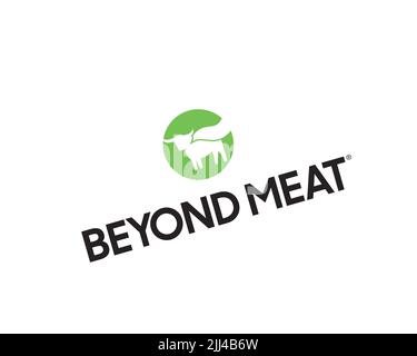 Beyond Meat, rotated logo, white background B Stock Photo - Alamy