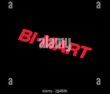 Bi Mart, rotated logo, black background Stock Photo - Alamy