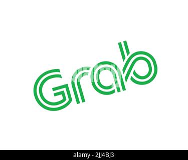 Grab company, Logo, White background Stock Photo - Alamy