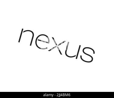 Nexus 4, rotated logo, white background Stock Photo - Alamy