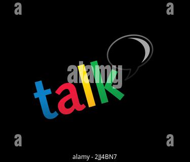 Google Talk, Logo, Black background Stock Photo - Alamy
