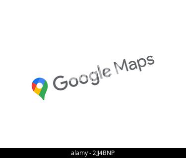 Google Maps, Logo, White background Stock Photo - Alamy