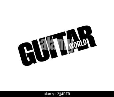 Guitar World, Logo, White background Stock Photo - Alamy