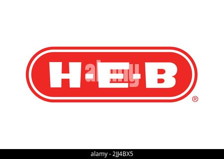 H E B Logo White background Stock Photo Alamy