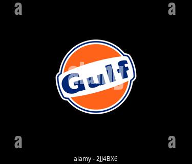 Gulf Oil, Logo, Black background Stock Photo - Alamy