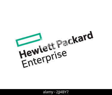 HPE Helion, rotated logo, white background B Stock Photo - Alamy