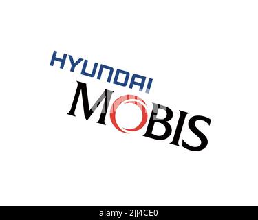 Hyundai Mobis, Rotated Logo, White Background Stock Photo - Alamy