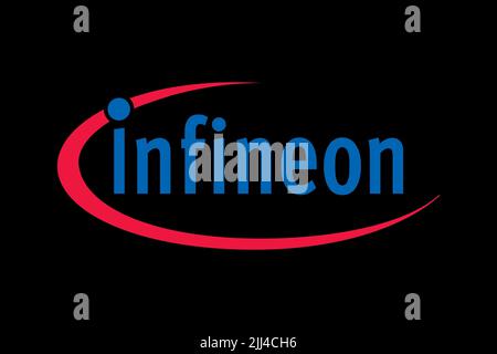 Infineon Technologies, Logo, Black background Stock Photo - Alamy