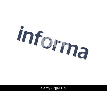 Informa, rotated logo, white background Stock Photo - Alamy