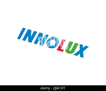 InnoLux Corporation, rotated logo, white background Stock Photo - Alamy