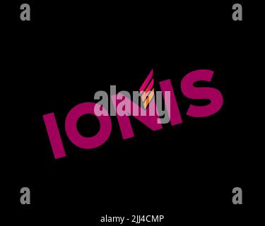 Ionis Pharmaceuticals, Logo, Black background Stock Photo - Alamy