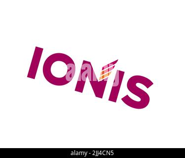 Ionis Pharmaceuticals, rotated logo, white background Stock Photo - Alamy