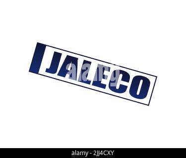 Jaleco, rotated logo, white background Stock Photo - Alamy