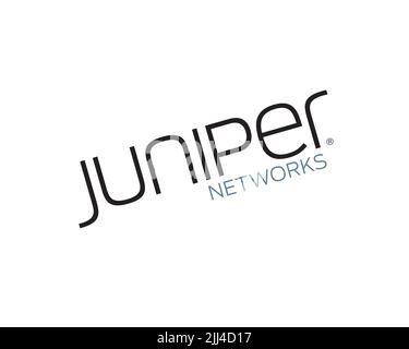 Juniper Networks, rotated logo, white background B Stock Photo - Alamy