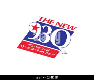 KKBQ, rotated logo, white background Stock Photo - Alamy