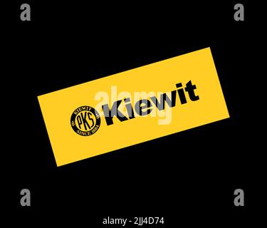 Kiewit Corporation, Rotated Logo, Black Background B Stock Photo - Alamy