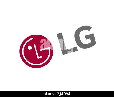 LG Corporation, rotated logo, white background B Stock Photo - Alamy