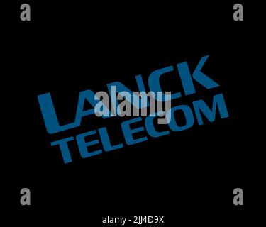LANCK Telecom, Logo, Black background Stock Photo - Alamy