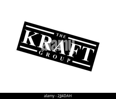Kraft Group, rotated logo, white background Stock Photo - Alamy