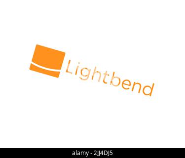 Lightbend, rotated logo, white background Stock Photo - Alamy