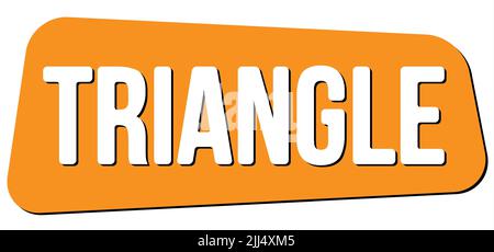 TRIANGLE text written on orange lines stamp sign Stock Photo - Alamy