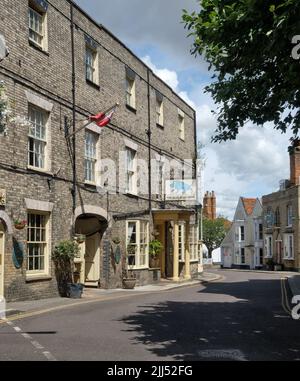 Street view of the Blue Boar Pub Maldon Essex Stock Photo - Alamy