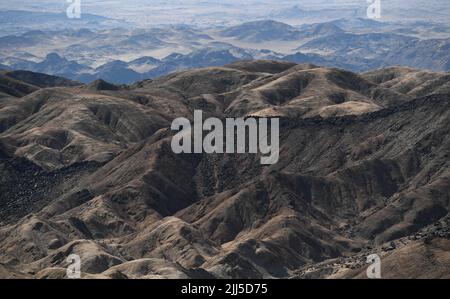 Swakopmund, Namibia. 22nd July, 2022. A truck drives in the Moon ...
