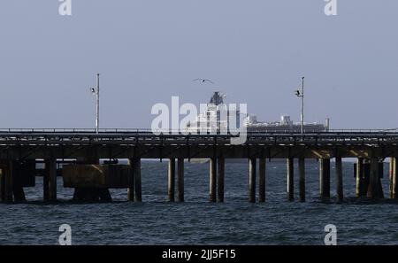 Puerto Cabello, Venezuela. 22nd July, 2022. July 22, 2022: A cargo ship ...