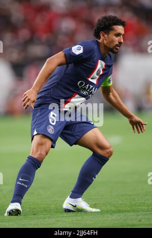 Saitama, Japan. 23rd July, 2022. (L to R) Neymar, Lionel Messi (PSG ...