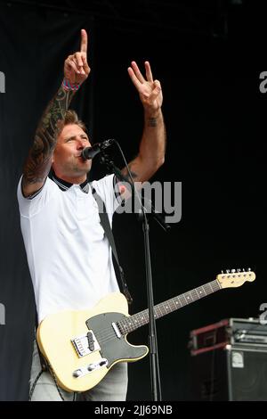 Jon Windle lead singer of Little Man Tate Stock Photo - Alamy