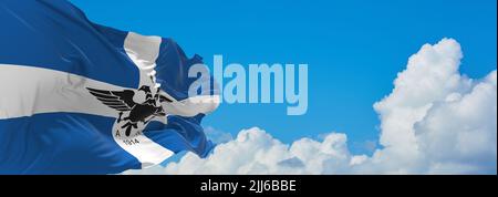 official flag of the Autonomous Republic of Northern Epirus Greece at ...