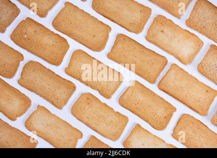 Fried crispy crouton bread slices in the bowl Stock Photo - Alamy