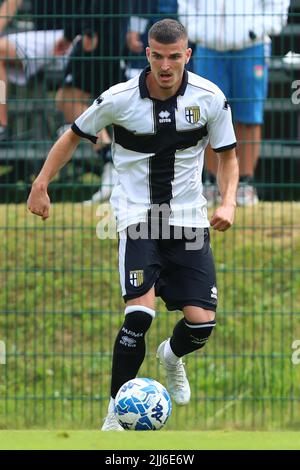 Valentin Mihaila of PARMA CALCIO in action during the friendly match ...