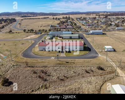 An aerial view of the village of Deepwater in Glen Innes Highlands, New ...