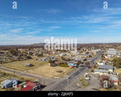 An aerial view of the village of Deepwater in Glen Innes Highlands, New ...