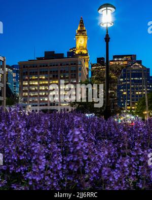 A night view of Newfoundland city in Canada Stock Photo - Alamy