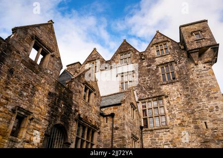 Jacobean Donegal Castle and Manor House ruins in Donegal, Ireland Stock ...