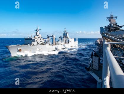From left Australian navy ships, Landing Dock Ship HMAS Canberra (L02 ...