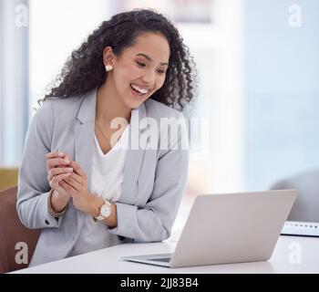 Businesswoman celebrating a great success Stock Photo - Alamy