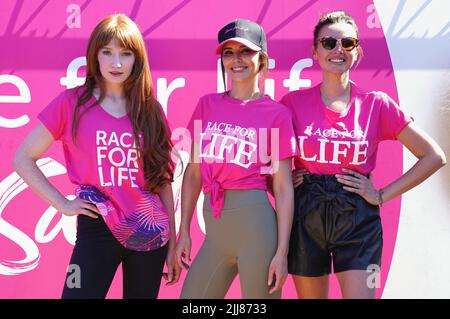 Former Girls Aloud band members (2nd left to right) Cheryl, Nicola ...