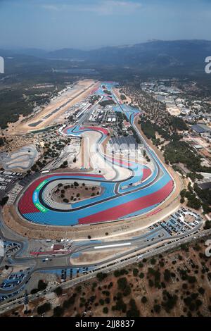 AERIAL VIEW. Le Castellet race track aka Paul Ricard race track with ...