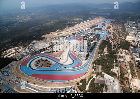 AERIAL VIEW. Le Castellet race track aka Paul Ricard race track with ...