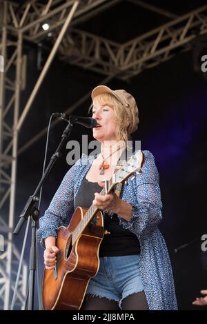 British band, Merry Hell playng live on stage at the international ...